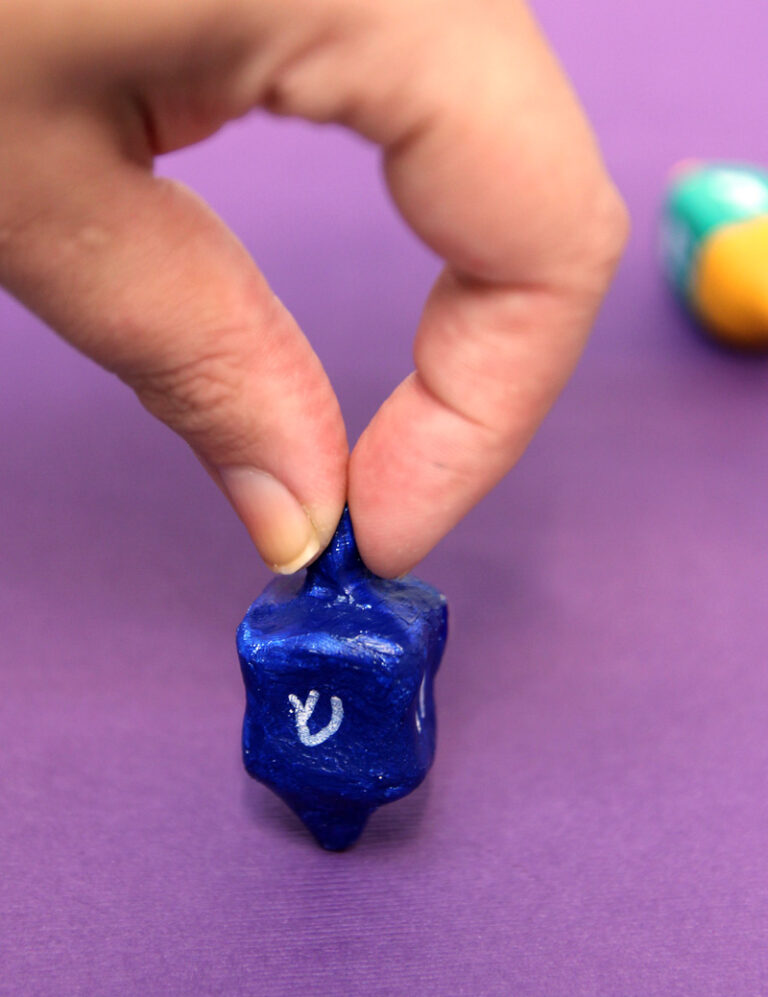 How to Make a Dreidel Out of Clay - Jewish Moms & Crafters