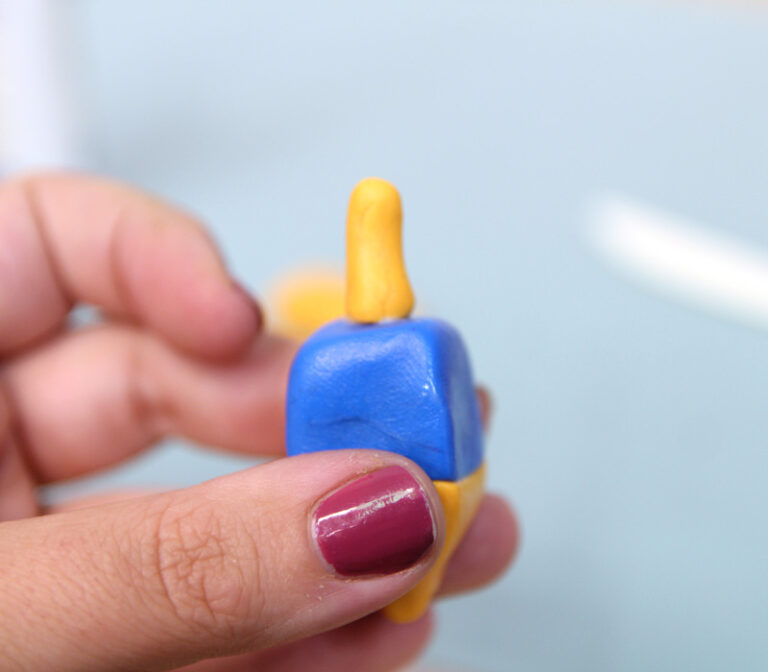 How to Make a Dreidel Out of Clay - Jewish Moms & Crafters