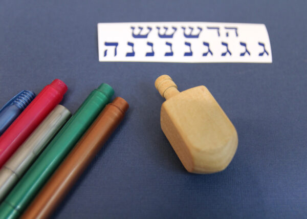 Wood Dreidel Craft - Decorating Unfinished Dreidels