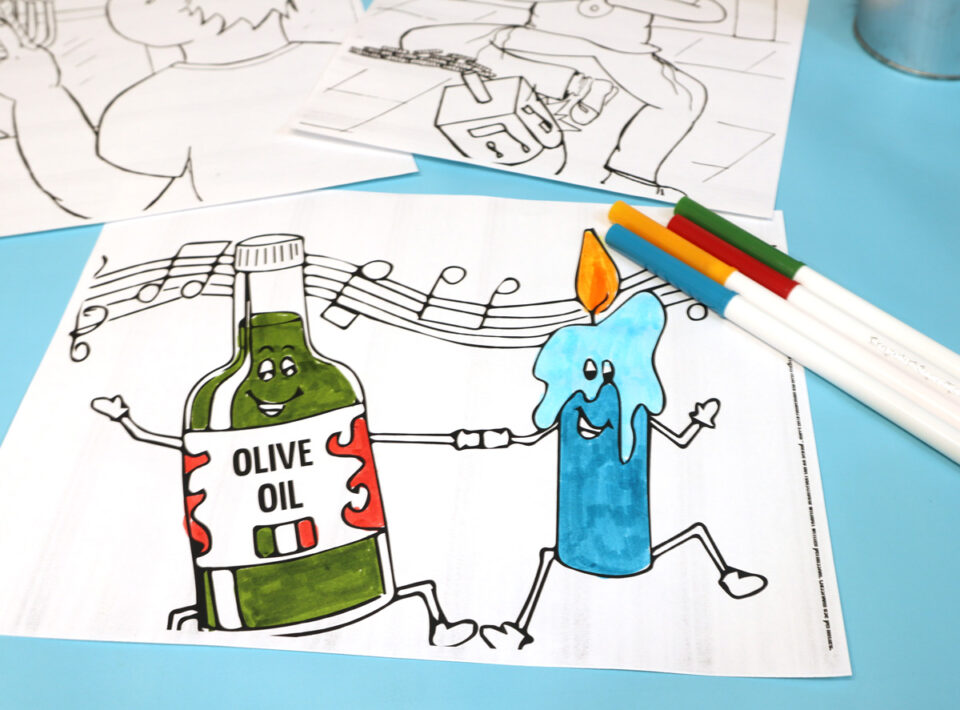 Chanukah Coloring Pages - Jewish Moms & Crafters