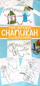 Chanukah Coloring Pages - Jewish Moms & Crafters