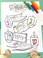 Dreidel Rules Printable - How to Play Dreidel