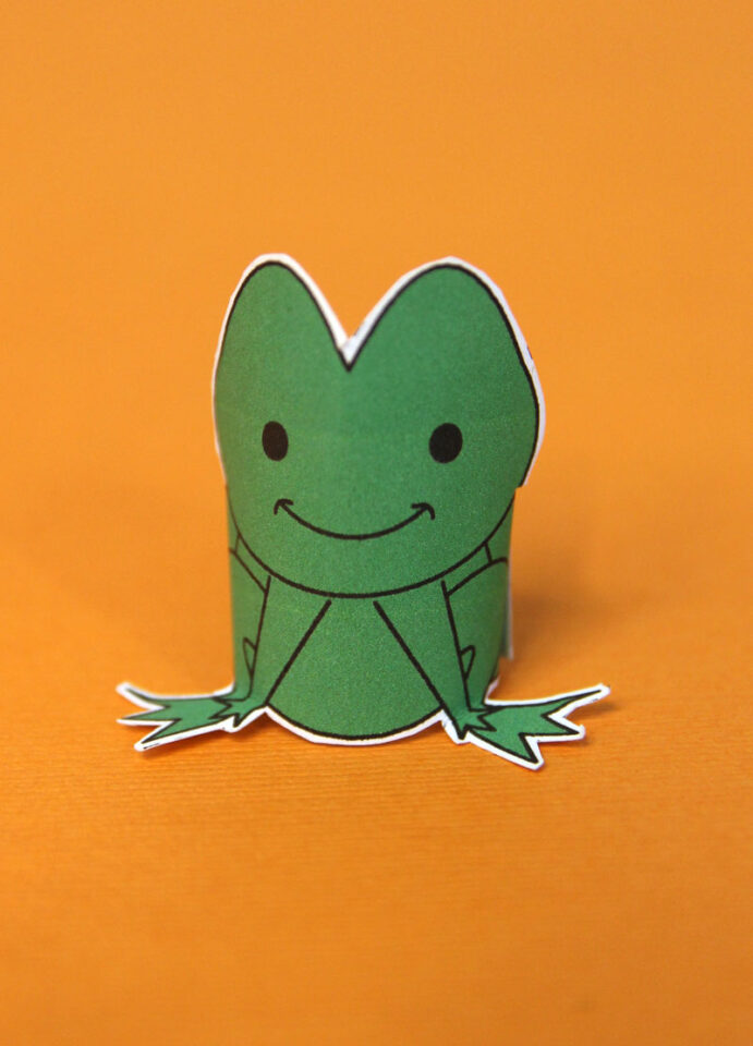 Frog Finger Puppet Template - Jewish Moms & Crafters