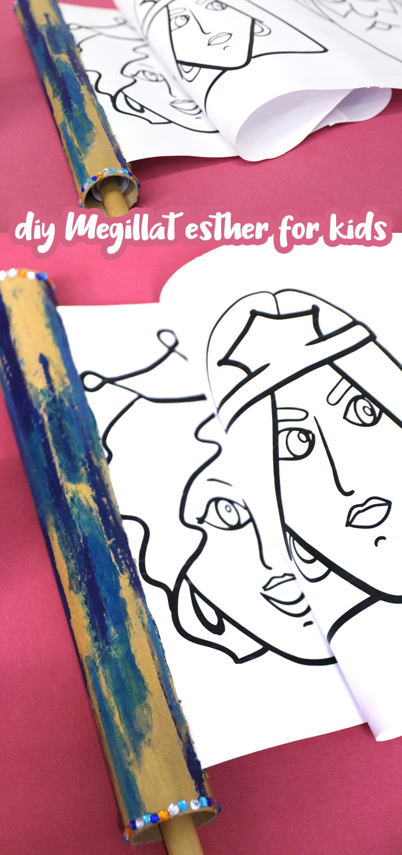 Megillah Craft for Kids - Jewish Moms & Crafters