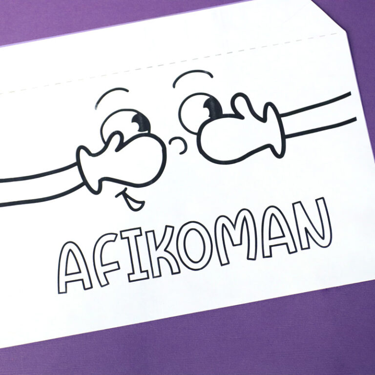 Afikoman Bag Kids Craft - Jewish Moms & Crafters