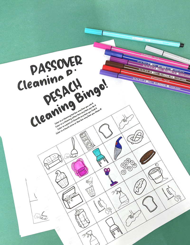 4 Passover Cleaning Visual Aids for Kids - Jewish Moms & Crafters