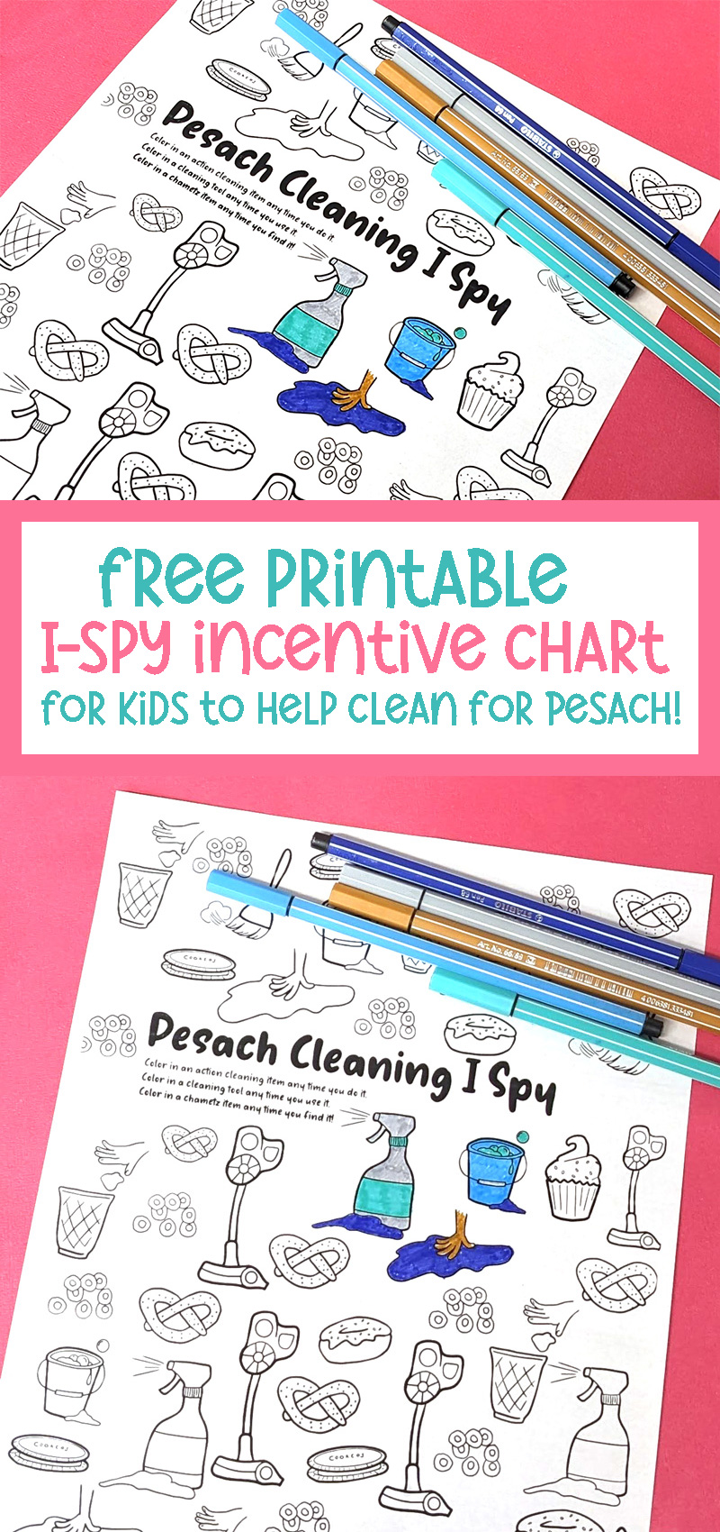 4 Passover Cleaning Visual Aids for Kids - Jewish Moms & Crafters