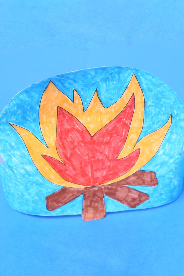 Lag Ba'omer Bonfire Hat - Jewish Moms & Crafters