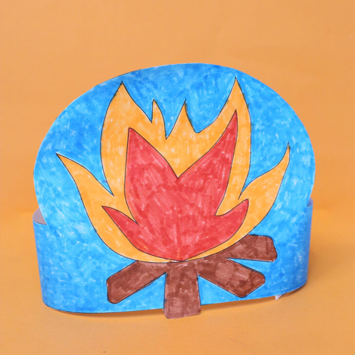 Lag Ba'omer Bonfire Hat - Jewish Moms & Crafters