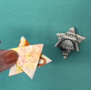 Dollar Bill Origami Star of David - Jewish Moms & Crafters