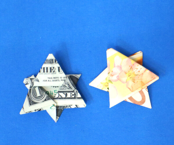 Dollar Bill Origami Star of David - Jewish Moms & Crafters