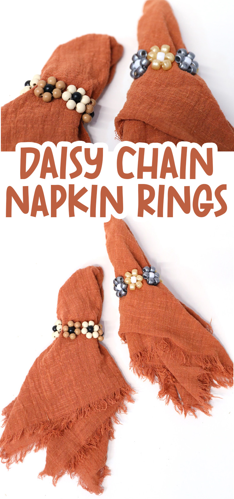 DIY Flower Napkin Rings - Jewish Moms & Crafters