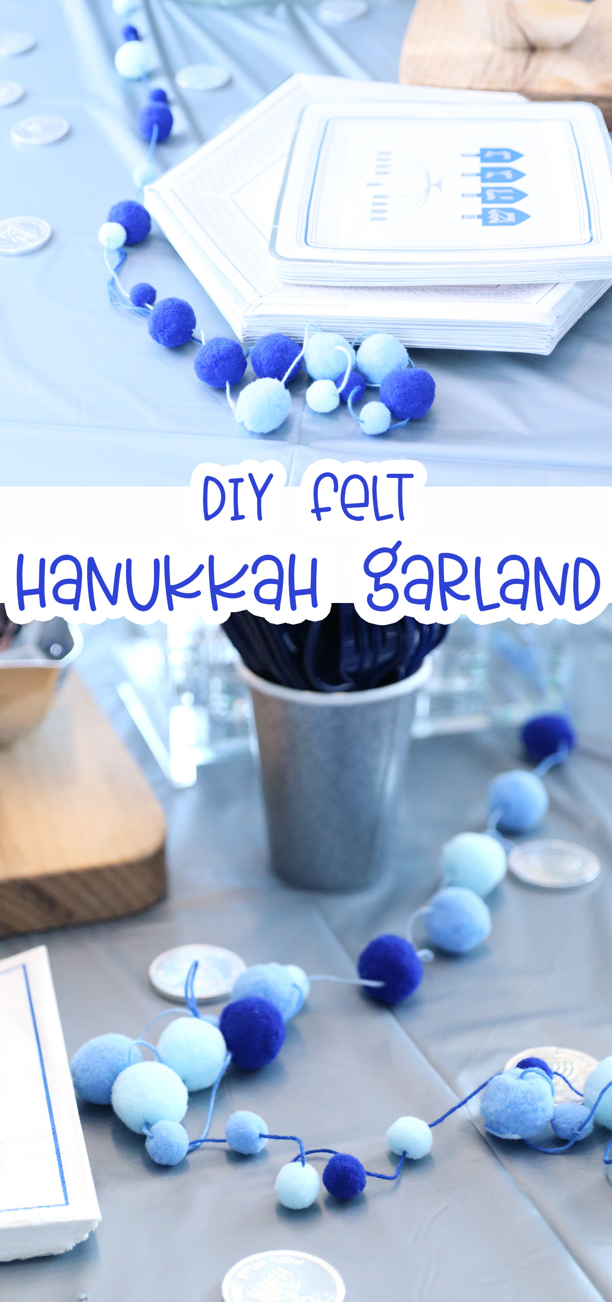 Felt Hanukkah Garland - Jewish Moms & Crafters