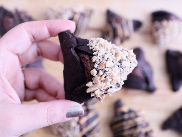 Brownie Filled Triple Chocolate Hamantaschen Recipe - Jewish Moms ...