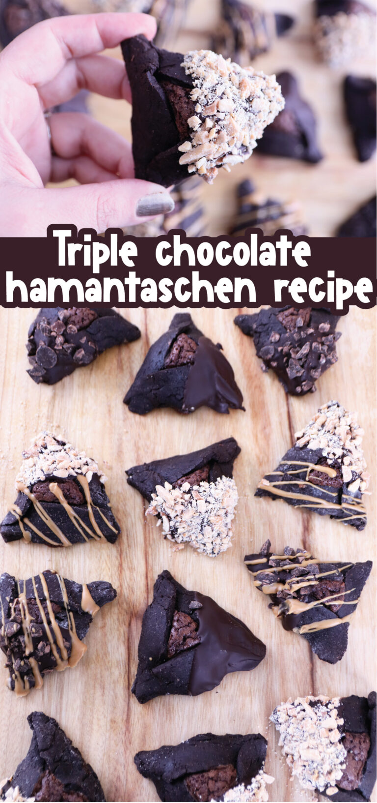 Brownie Filled Triple Chocolate Hamantaschen Recipe - Jewish Moms ...
