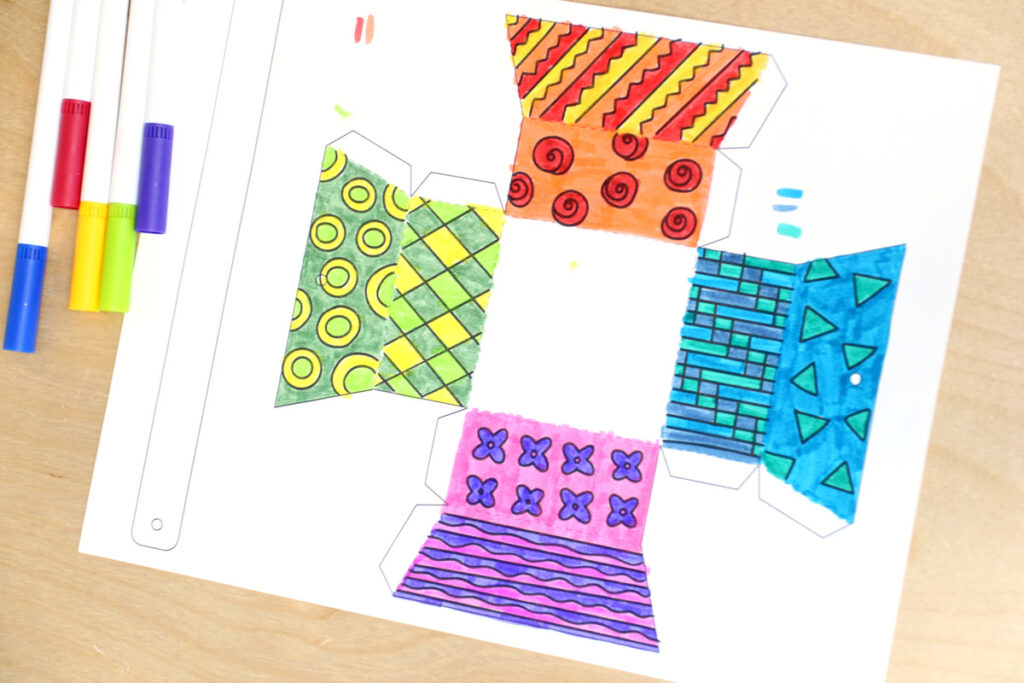 Color & Craft Mishloach Manot Baskets for Purim - Jewish Moms & Crafters