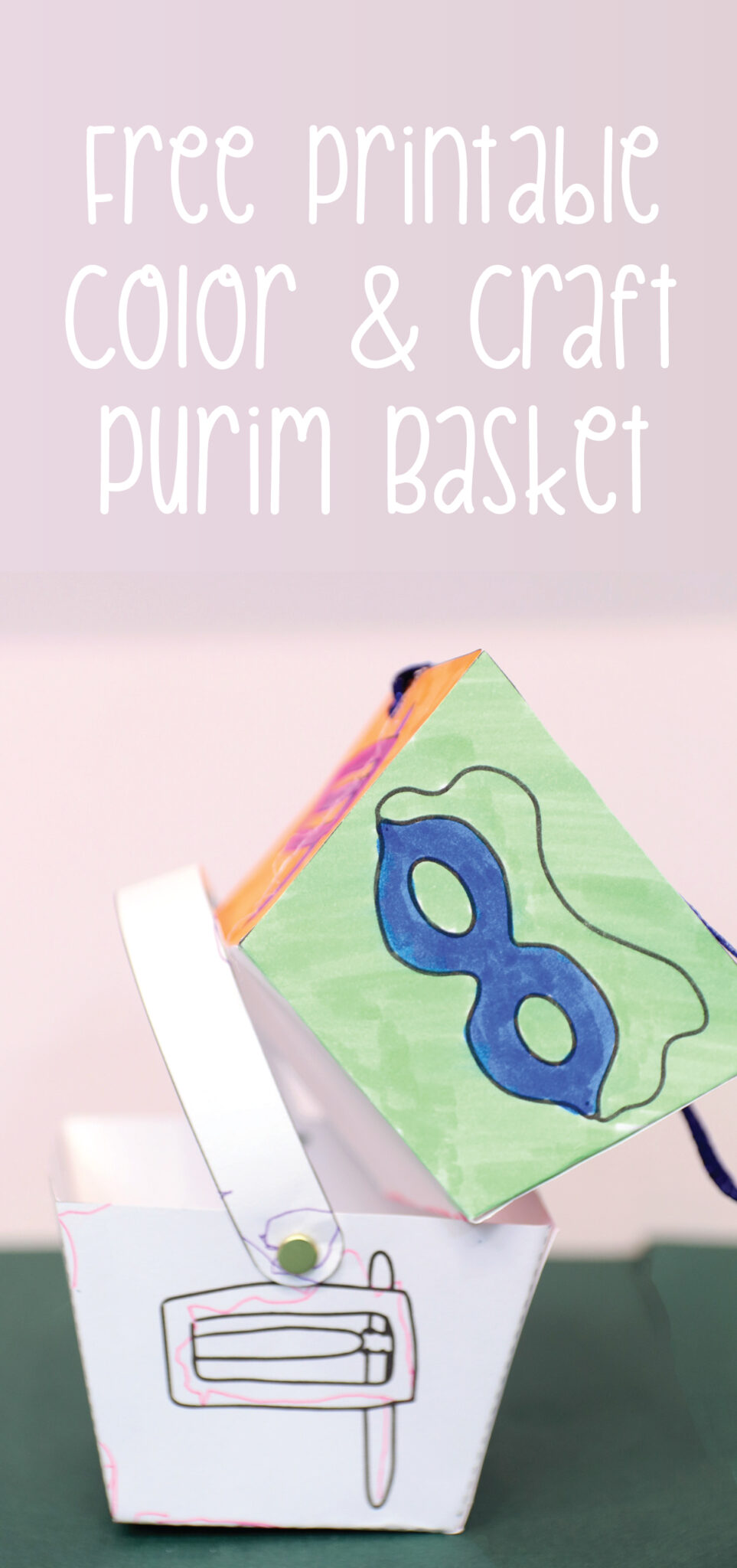 Color & Craft Mishloach Manot Baskets for Purim - Jewish Moms & Crafters