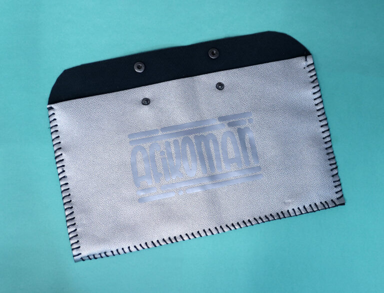 DIY Afikoman Bag from Faux Leather + FREE SVG - Jewish Moms & Crafters