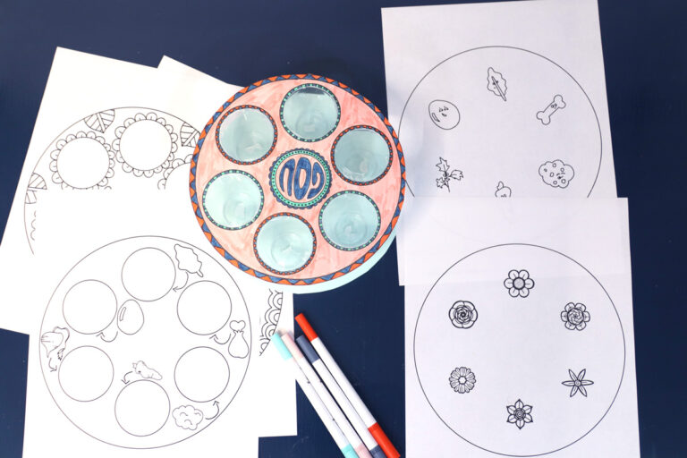Seder Plate Templates - Jewish Moms & Crafters