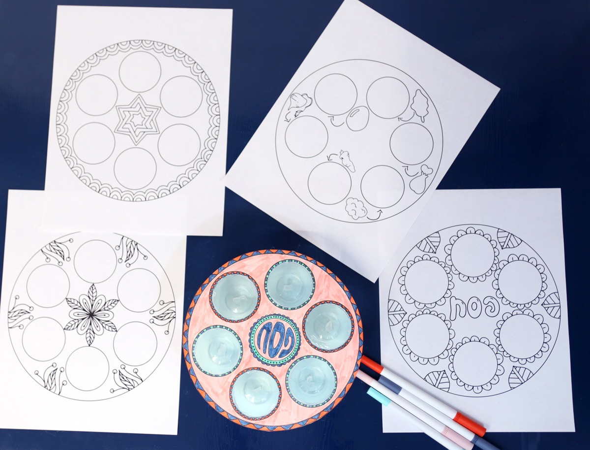 Seder Plate Templates Jewish Moms And Crafters
