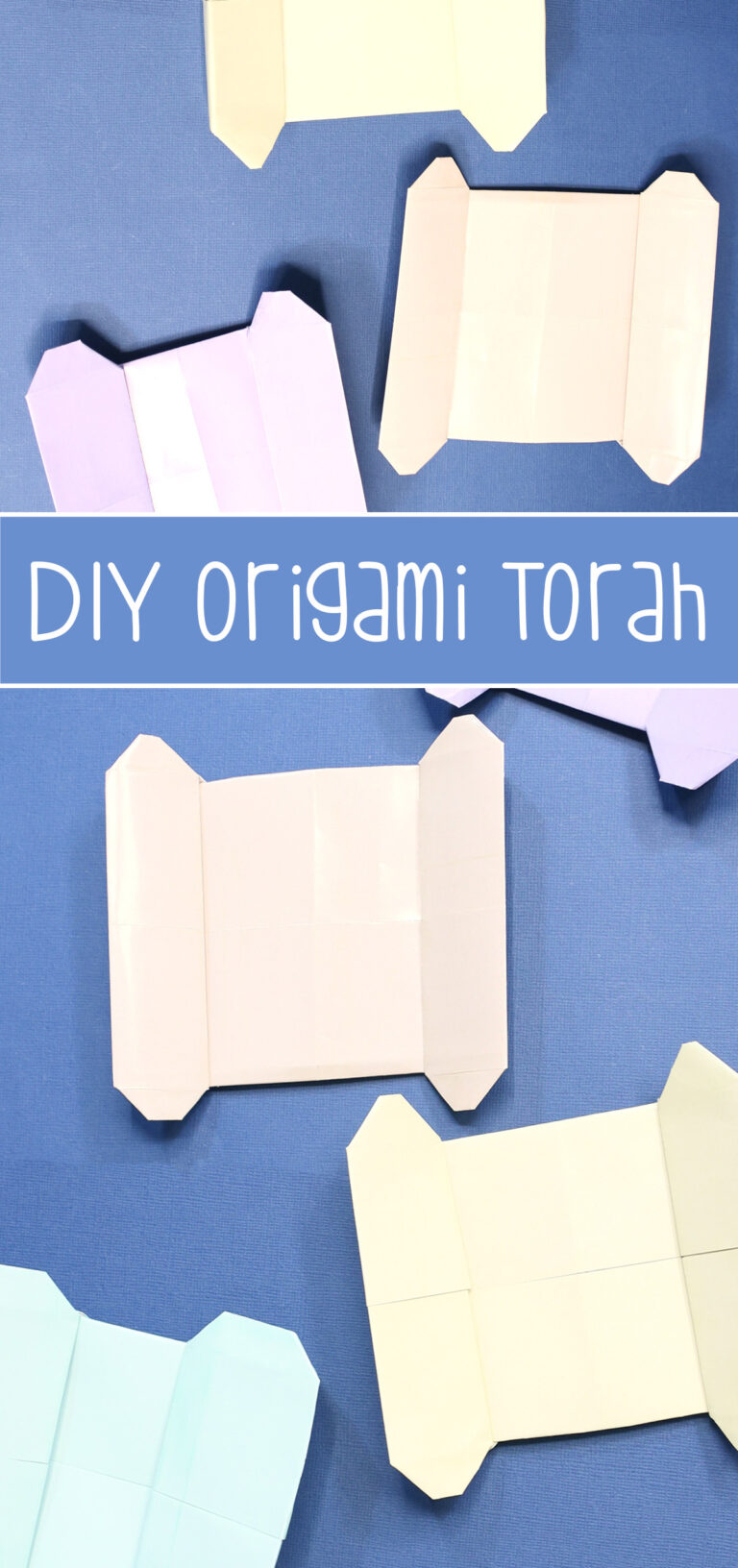 How to Fold an Origami Torah Scroll - Jewish Moms & Crafters