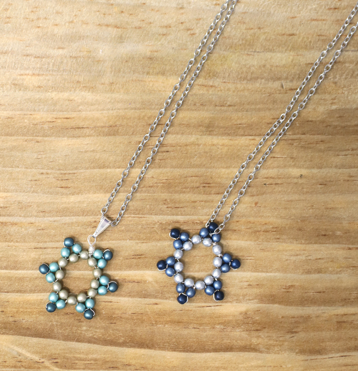 Star Of David Pendant Beading Tutorial - Jewish Moms & Crafters