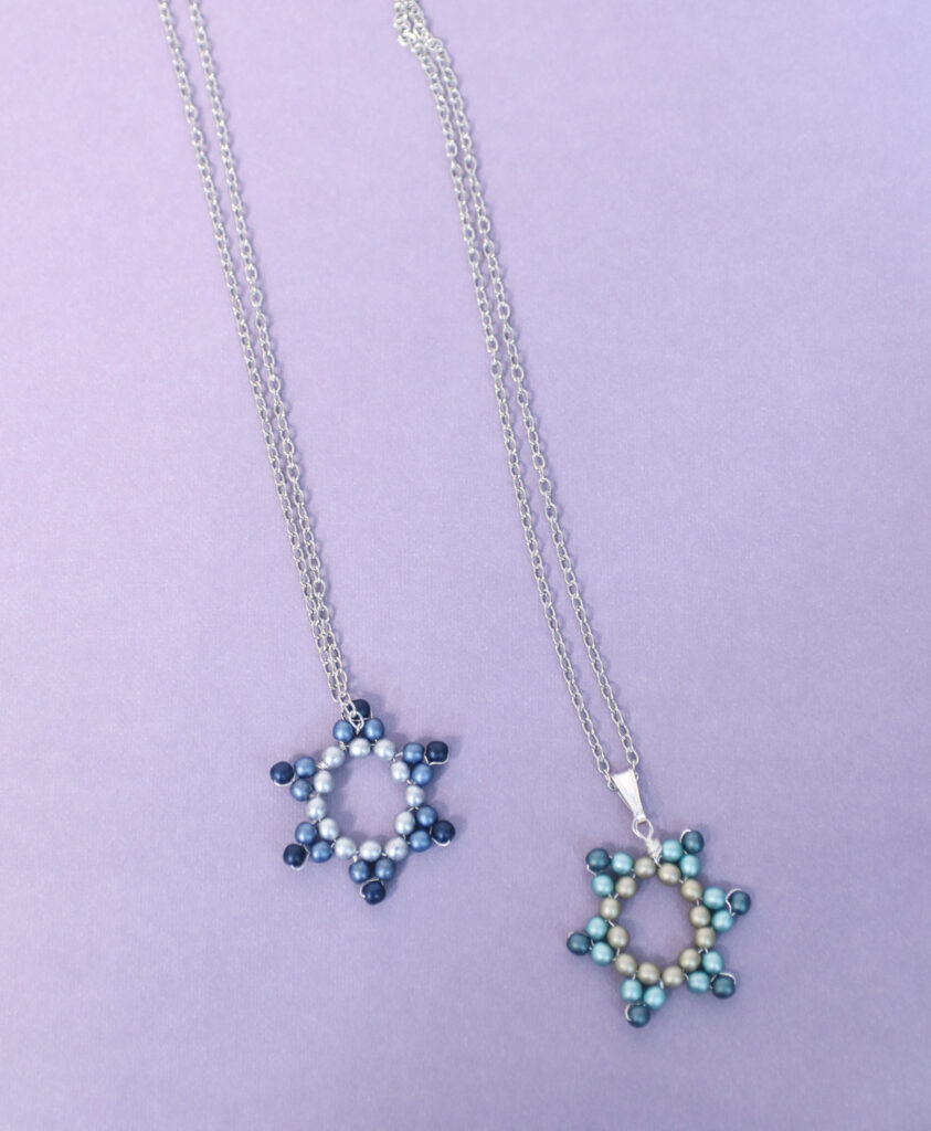 Star Of David Pendant Beading Tutorial - Jewish Moms & Crafters