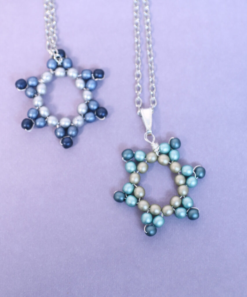 Star Of David Pendant Beading Tutorial - Jewish Moms & Crafters