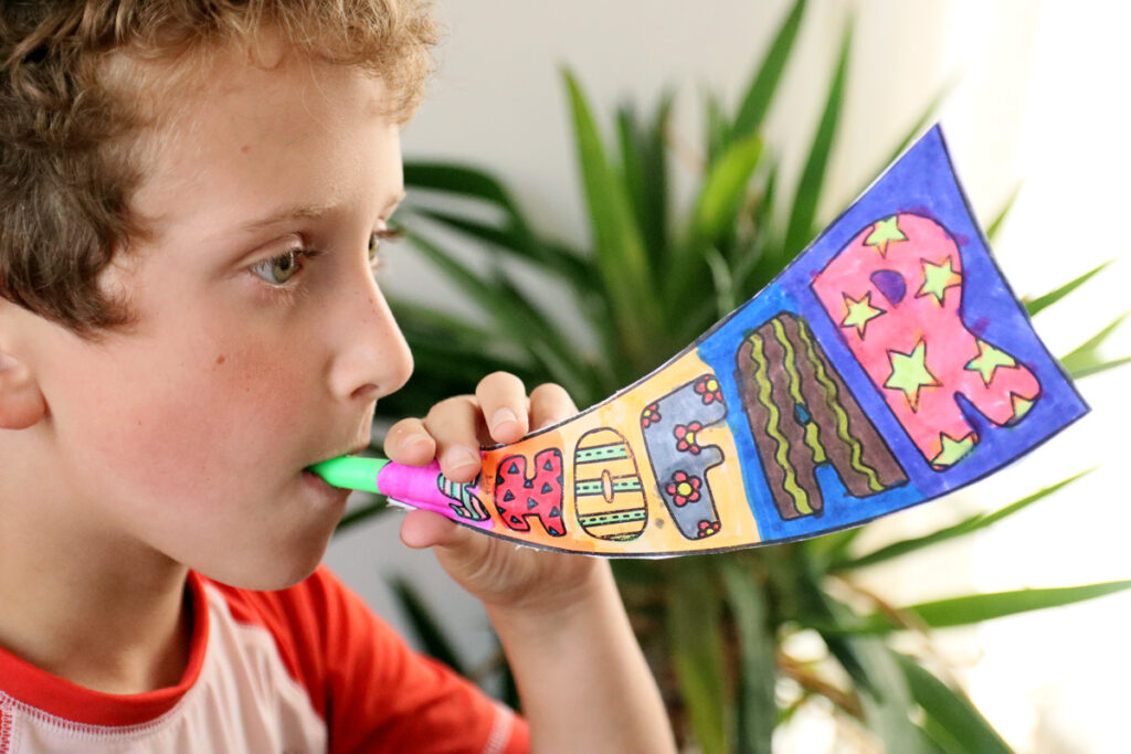 Rosh Hashanah, Yom Kippur and Sukkot Coloring Pages & Dot Art