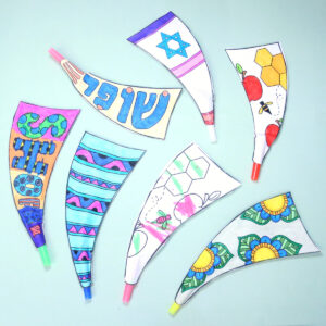 Shofar Craft Templates - Jewish Moms & Crafters