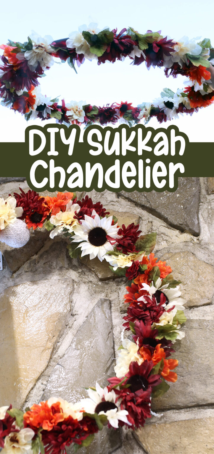 Floral Sukkah Chandelier - A DIY Decoration - Jewish Moms & Crafters