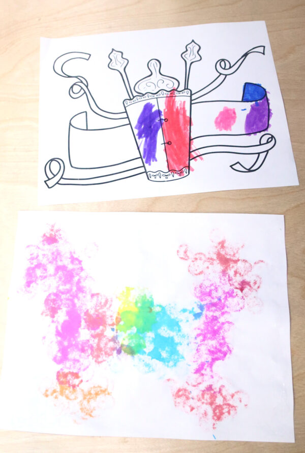 Simchat Torah Flags to Color & Craft - Jewish Moms & Crafters