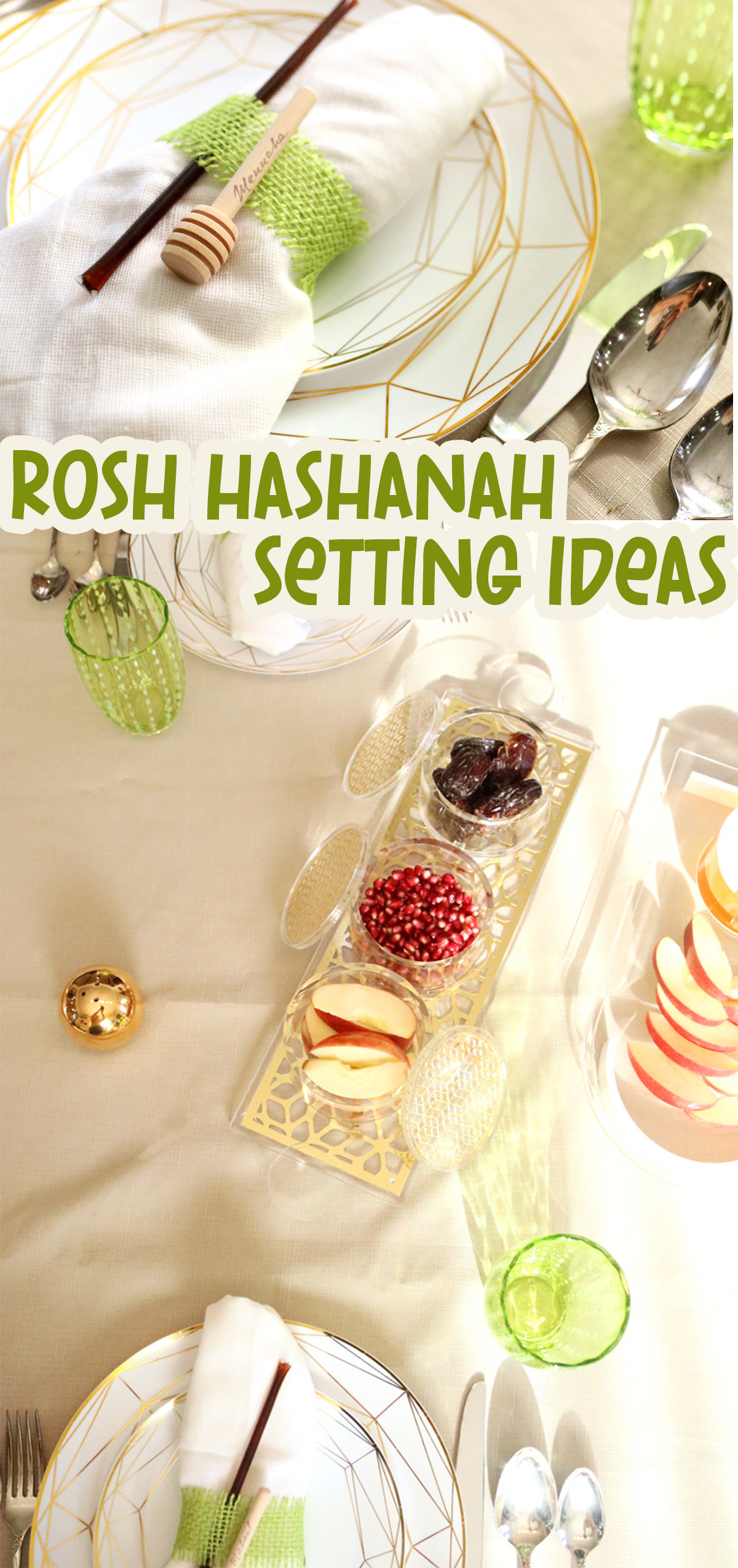 Rosh Hashanah Tablescape - Decor & Gift Ideas! - Jewish Moms & Crafters