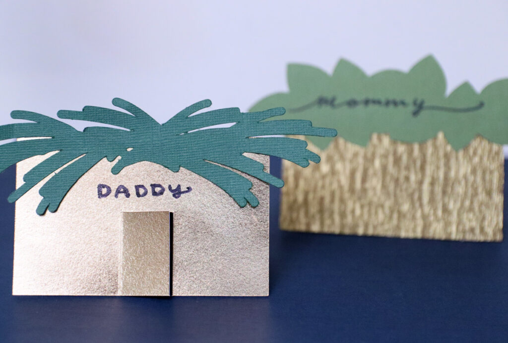 Sukkah Place Cards (Printable & SVG) - Jewish Moms & Crafters
