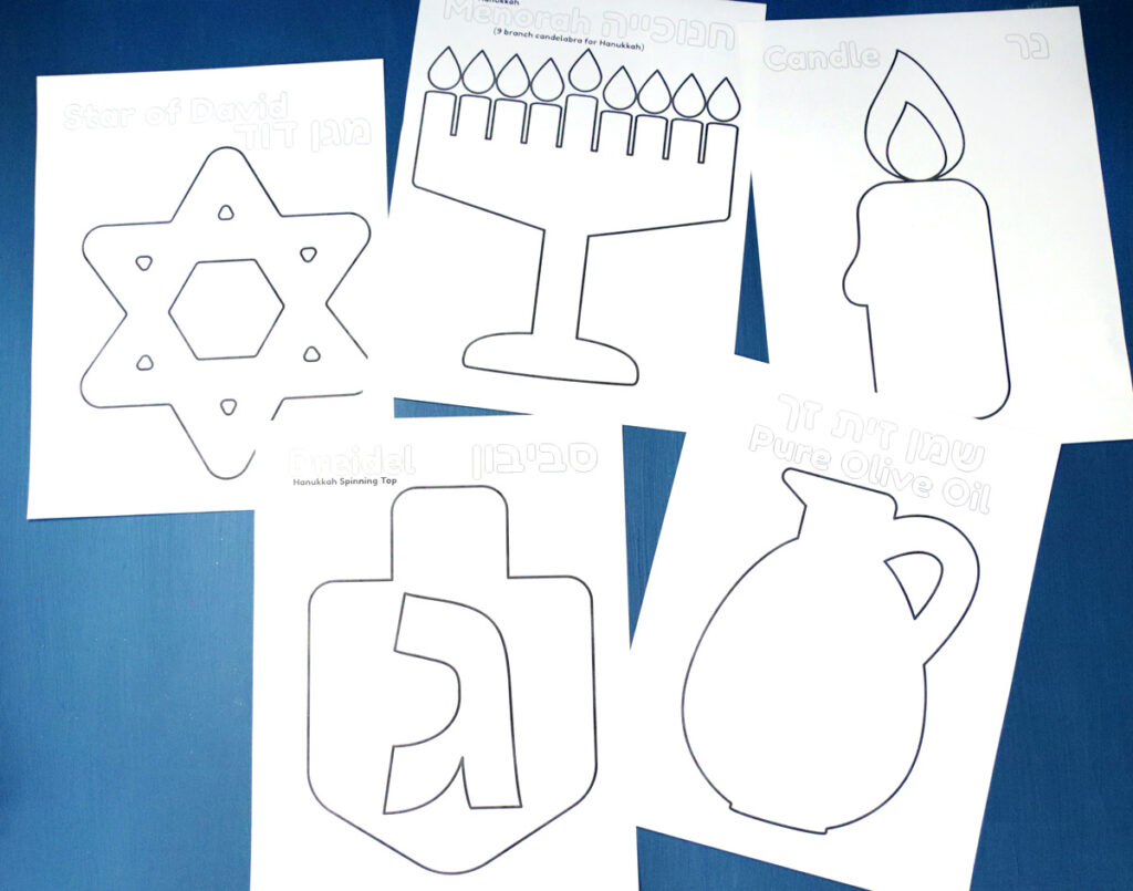 Hanukkah Preschool Craft - Dot Art! - Jewish Moms & Crafters