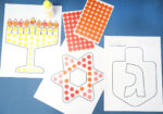 Hanukkah Preschool Craft - Dot Art! - Jewish Moms & Crafters