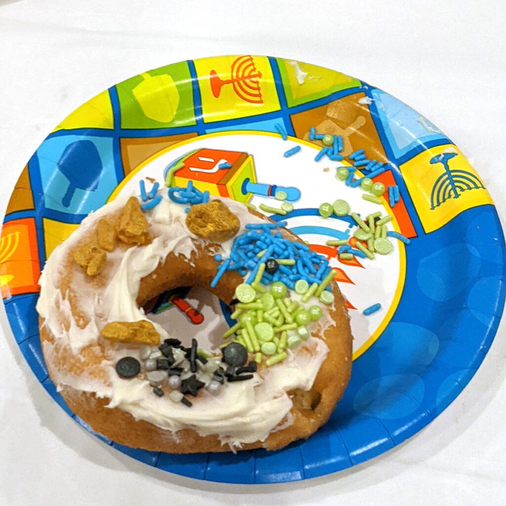 Donut Decorating Hanukkah Party Activity - Jewish Moms & Crafters