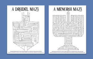Hanukkah Mazes with a Free Printable! - Jewish Moms & Crafters