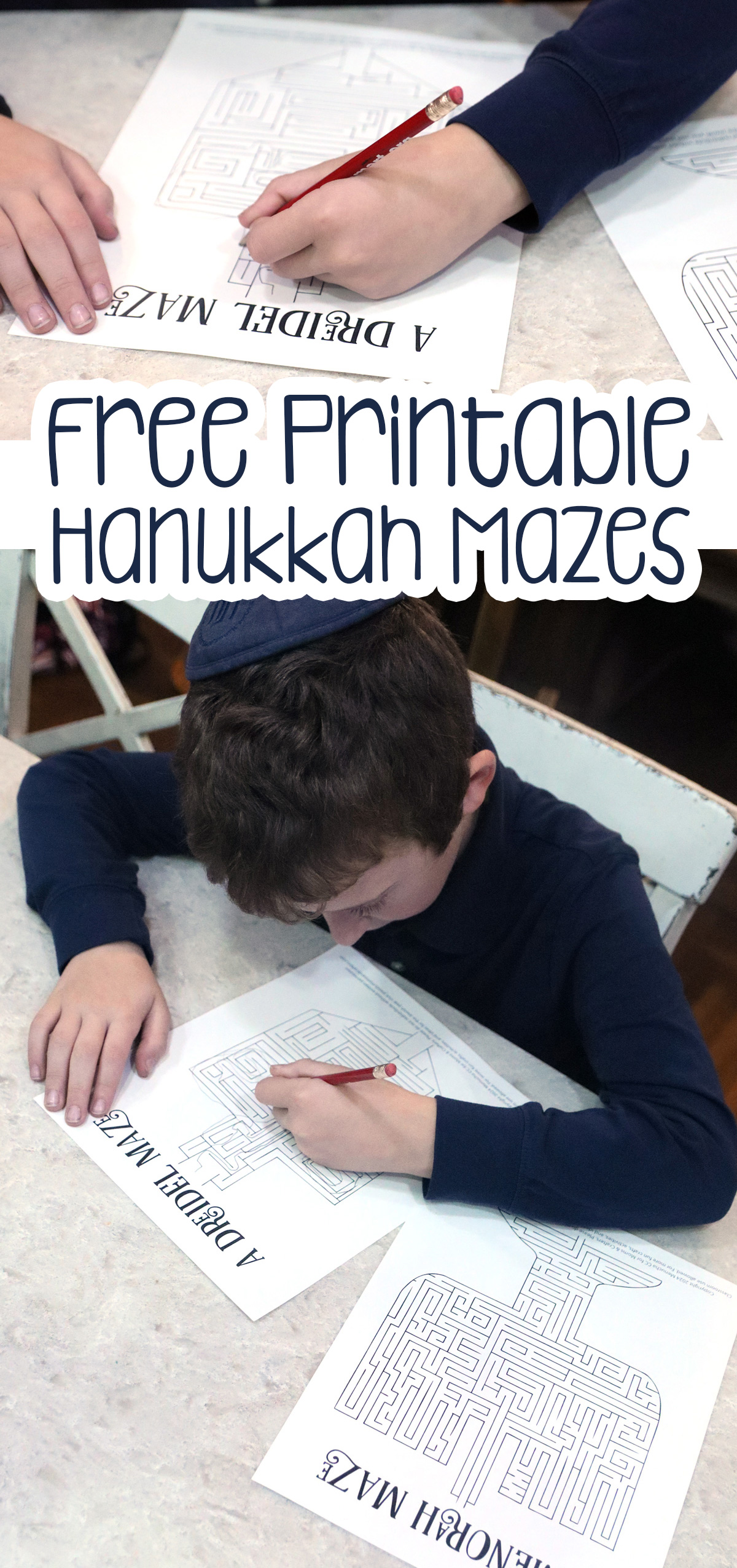 Hanukkah Mazes with a Free Printable! - Jewish Moms & Crafters
