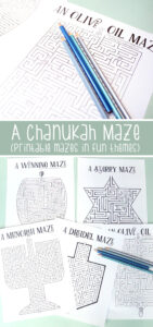 Hanukkah Mazes with a Free Printable! - Jewish Moms & Crafters