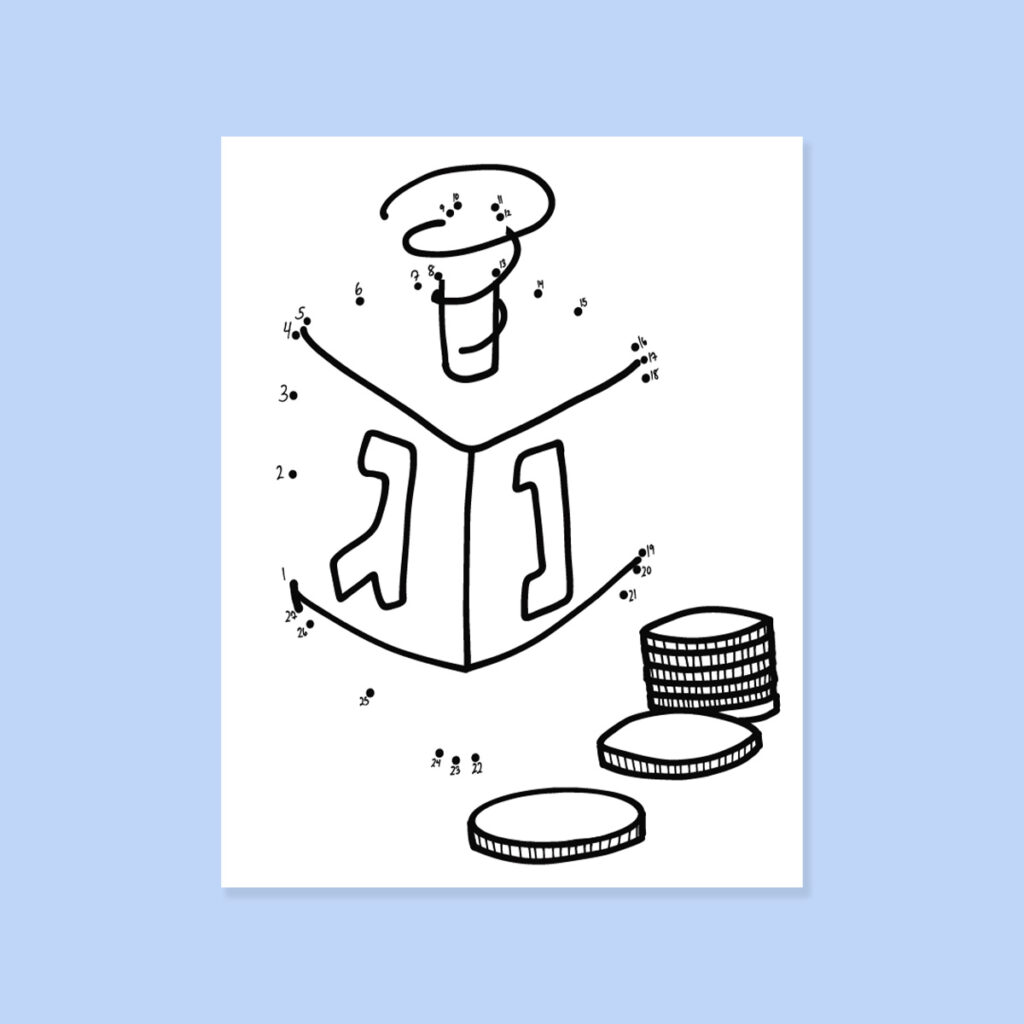 Hanukkah Dot to Dot Printable Worksheets for Kids - Jewish Moms & Crafters