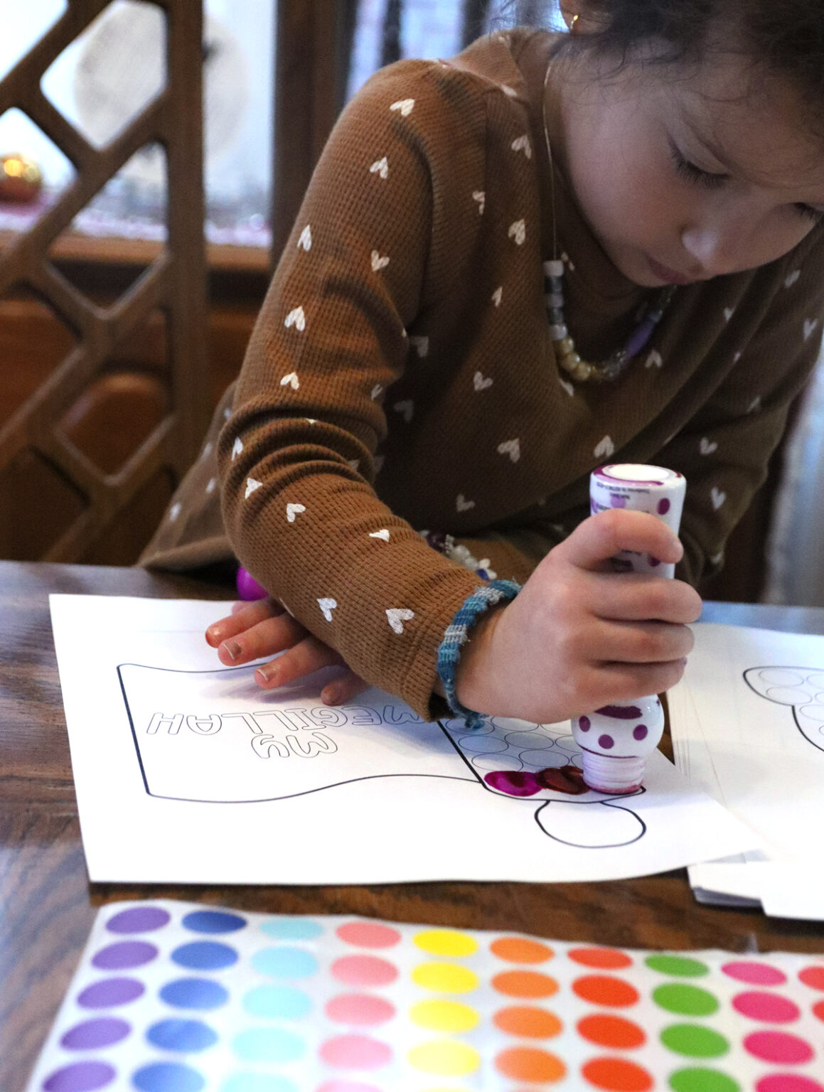 Preschool Megillah Activity - Do a Dot Art - Jewish Moms & Crafters