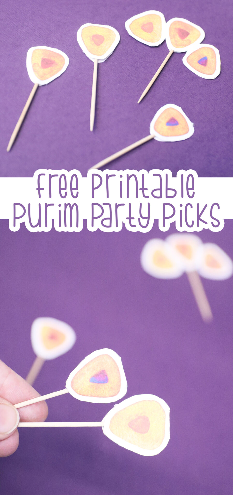 Free Printable Purim Party Picks - Jewish Moms & Crafters