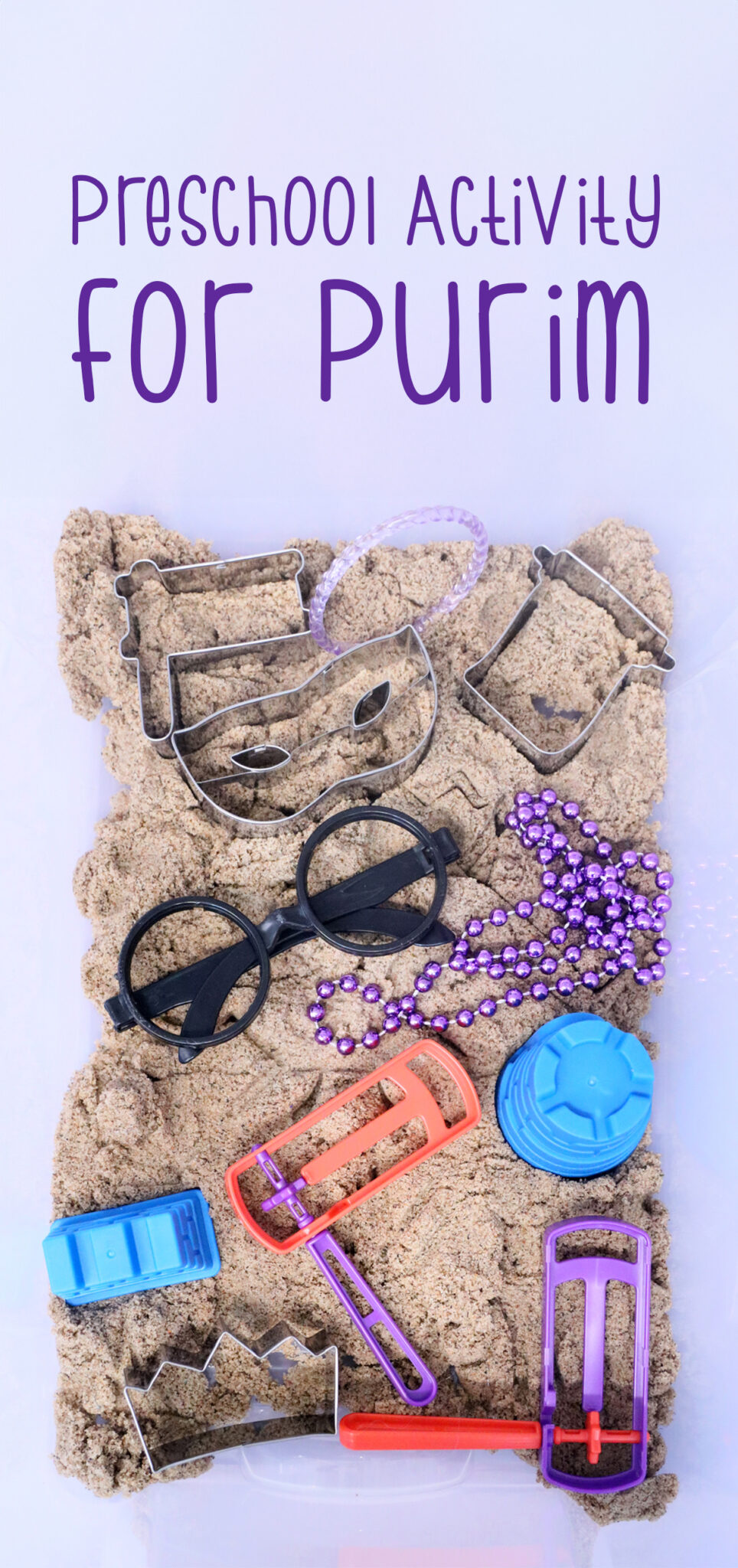 Purim Sensory Bin - Toddler & Preschool Activity! - Jewish Moms & Crafters