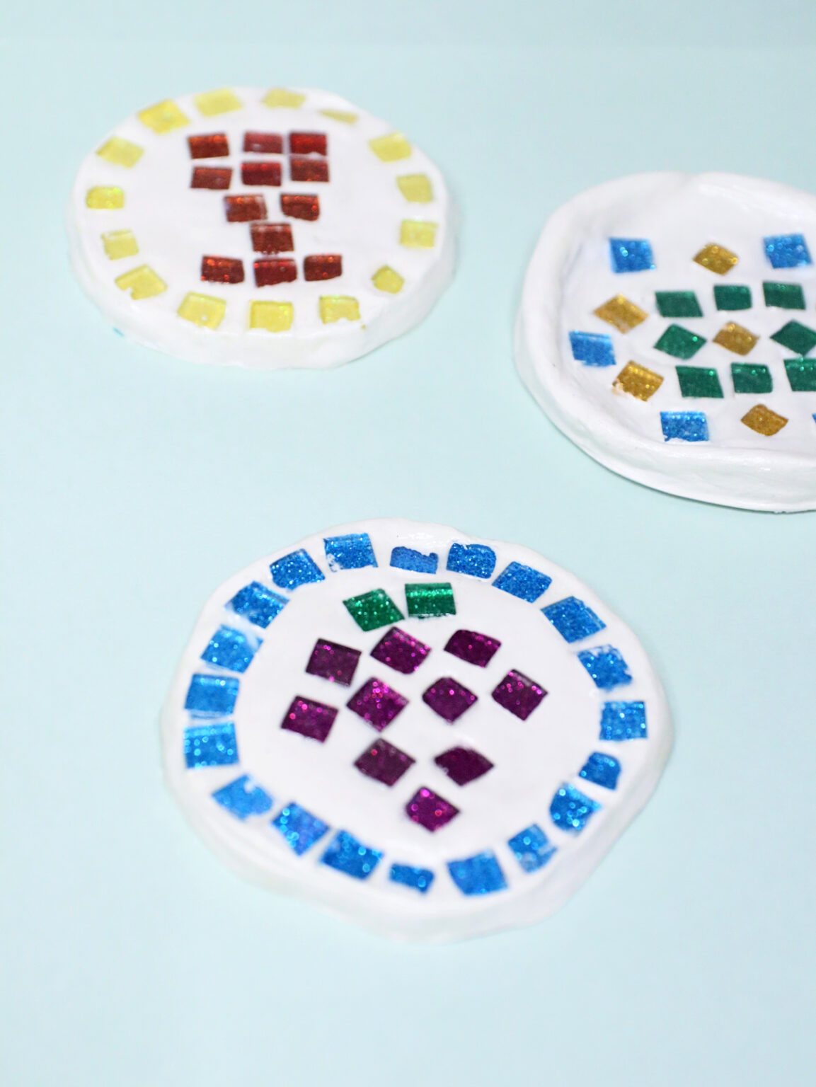 DIY Mosaic Coasters for the Passover Seder (or any time!)