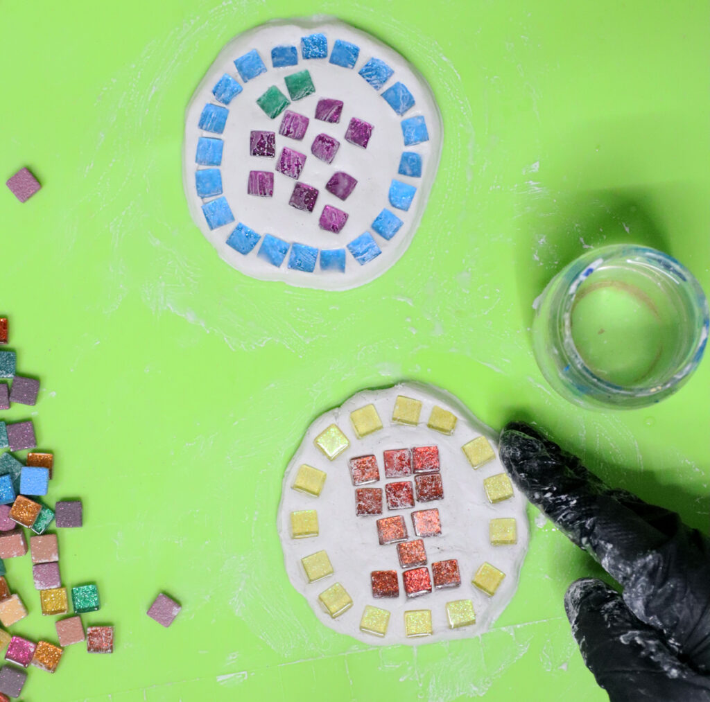 DIY Mosaic Coasters for the Passover Seder (or any time!)