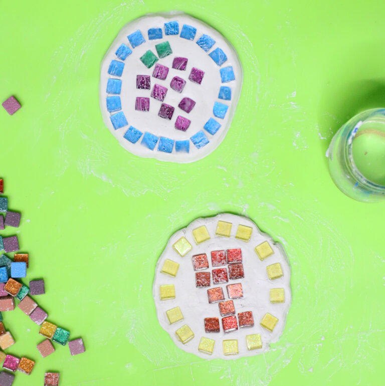 DIY Mosaic Coasters for the Passover Seder (or any time!)