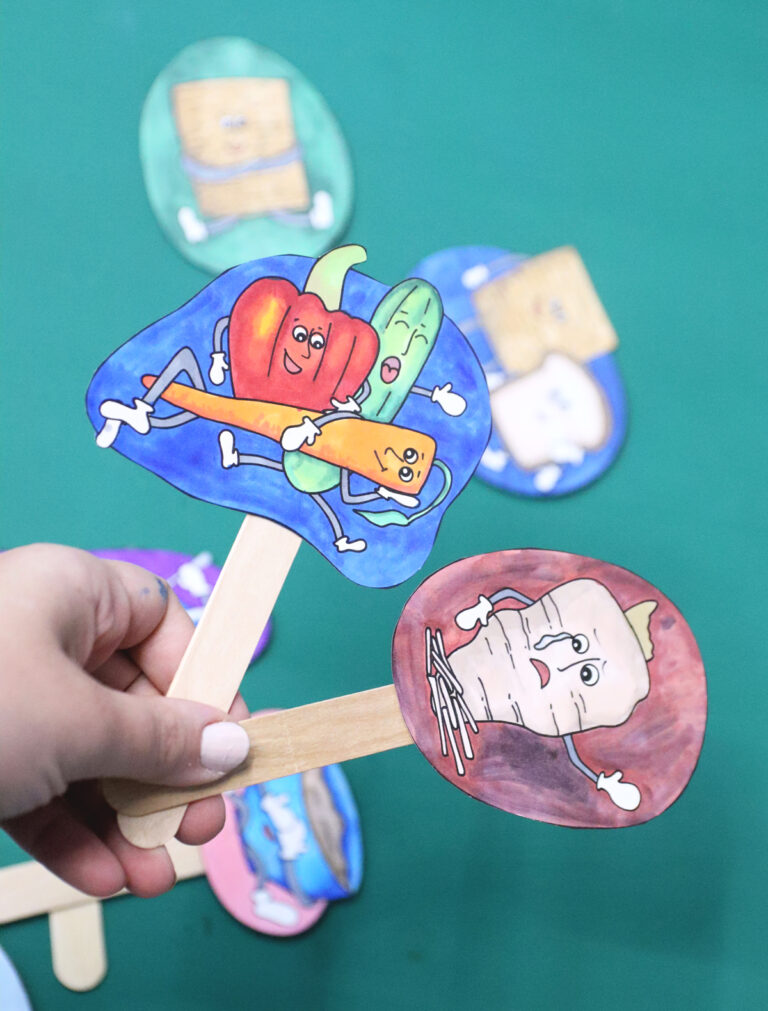 Mah Nishtanah Puppets -Preschool Printable Activity