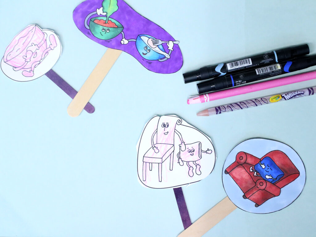 Mah Nishtanah Puppets -Preschool Printable Activity