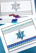 Flag of Israel Coloring Page (free printable) - Jewish Moms & Crafters